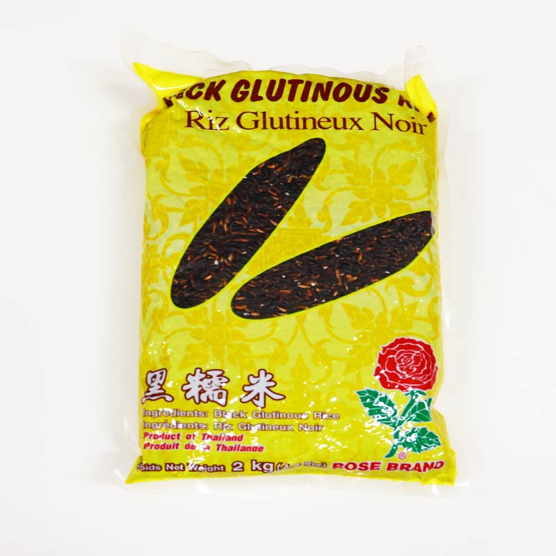 玫瑰花牌 黑糯米 2kg Rose Brand Black Glutinous Rice - Union Foodmart 華聯超市